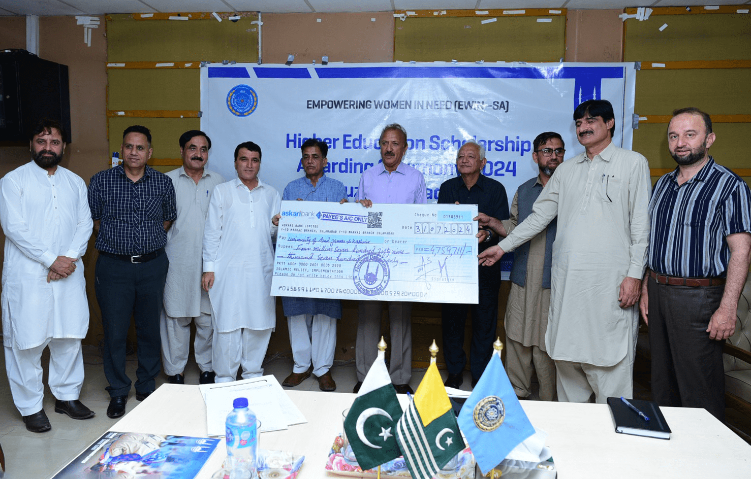 Islamic Relief Pakistan Awards Scholarships To UAJK Students