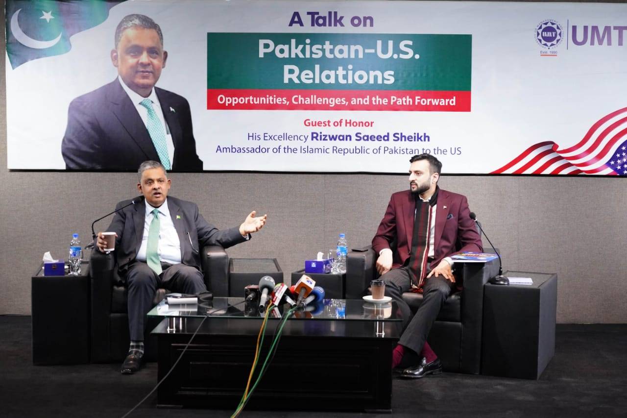 UMT Hosts Seminar On Pakistan-US Relations: Opportunities, Challenges, And Path Forward