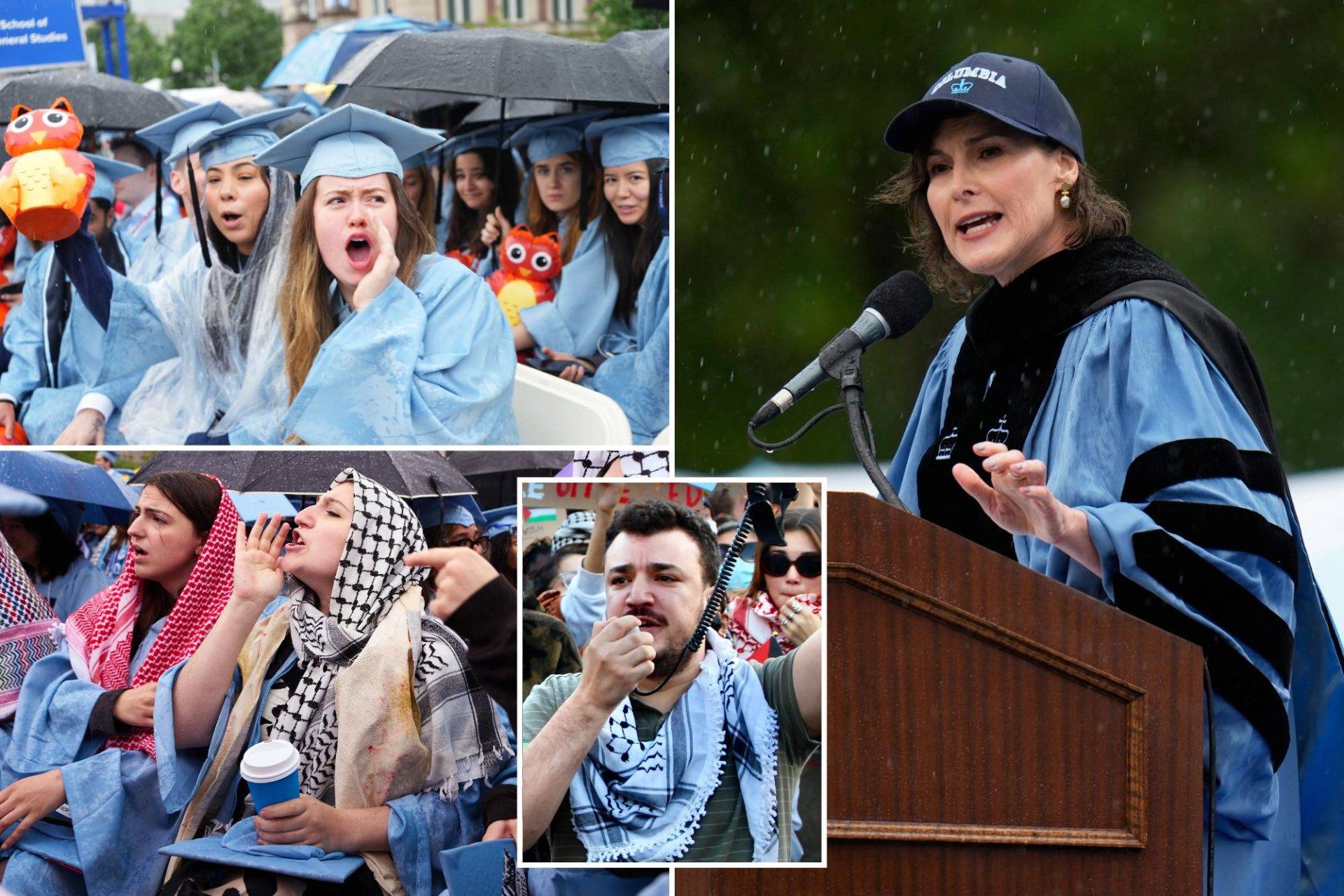 Columbia Graduation Erupts In Protest Over Detained Student